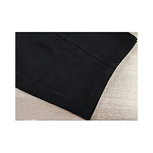 IXIMO Women's Casual Cotton Linen Baggy Pants with Elastic Waist Relax Fit Lantern Trousers Black XL