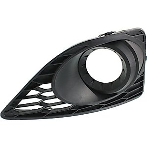 DAT AUTO PARTS Front Right Passenger Side Fog Light Cover Bezel Replacement For 2010-2012 Ford Fusion And Fusion Hybrid Black Textured FO1039122 AE5Z17E810BA
