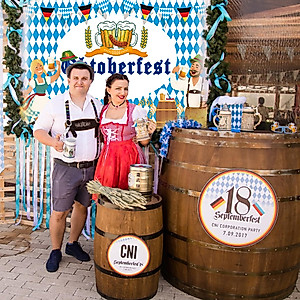 Oktoberfest Backdrop, Oktoberfest Decorations, 71 x 43'' Oktoberfest Photo Backdrop Party Decorations for Bavarian German Beer Festival, Oktoberfest Party Supplies Decor