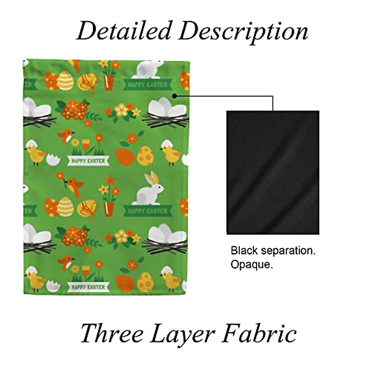 My Little Nest Seasonal Garden Flag Easter Bunny And Eggs Vertical Garden Flags Double Sided for Home Farmhouse Yard Holiday Flag Outdoor Decoration Banner 12"x18"