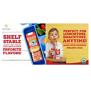 Organic Shelf Stable Whole Milk Boxes, Horizon Whole Milk Single Serve, 8.0 Fl oz (Pack of 6) Every Order is Elegantly Packaged in a Signature BETRULIGHT Branded Box!