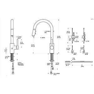 Pfister Stellen Touchless Kitchen Faucet with Pull Down Sprayer, Single Handle, High Arc, Stainless Steel Finish, LG529ESAS