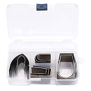 Leather Punch Tools, Leather Hole Punch, 18Pcs Universal DIY Leather Craft Embossing Punch Set Kit for Leather Craft Professionals or Amateurs, Alloy Steel