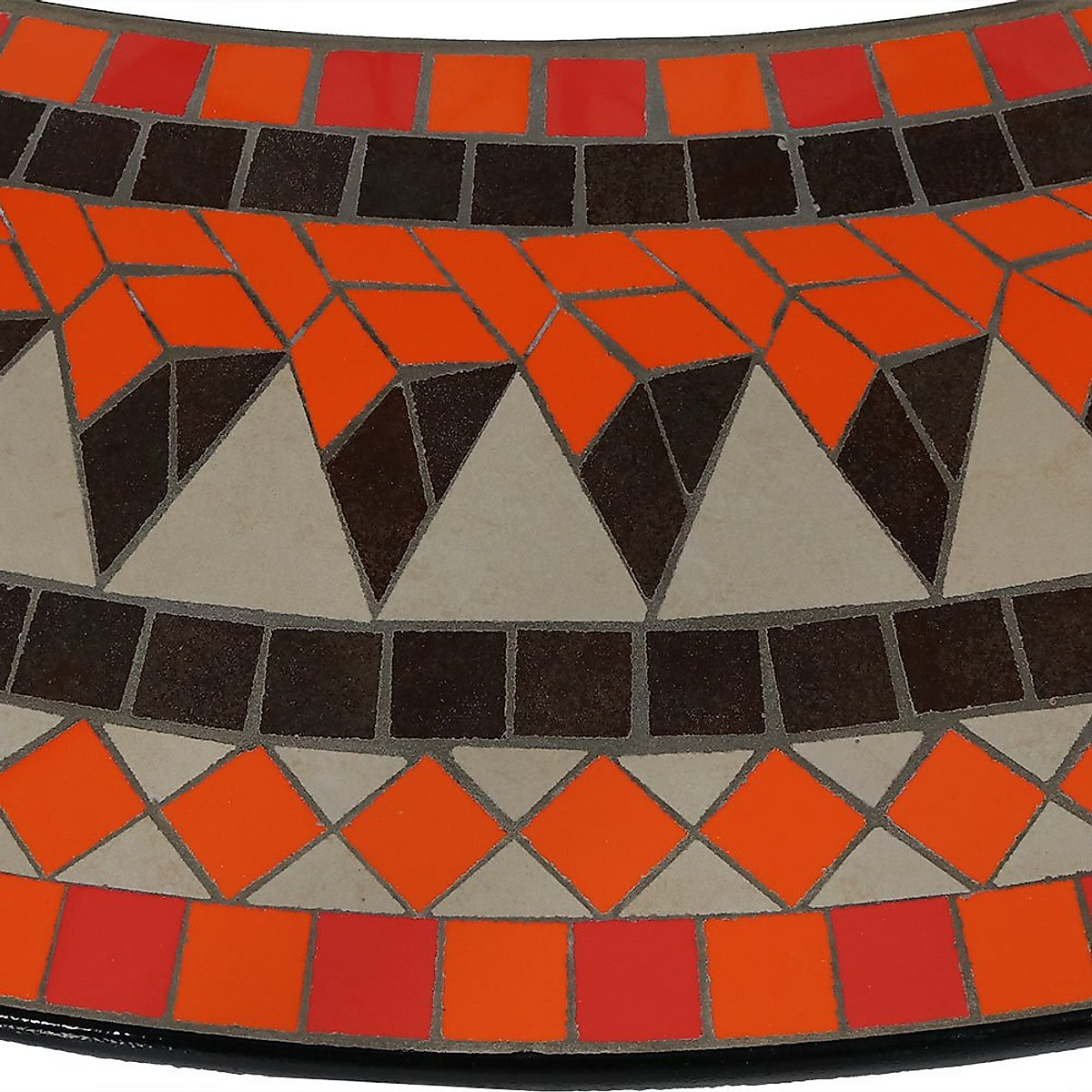 Sunnydaze Large 3-Tier Mosaic Plant Stand - Indoor or Outdoor Metal Corner Flower Pot Shelf - 40" H