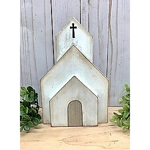 Jesus Easter Tiered Tray Decor Puzzle Statue Wooden Easter Nativity Set Easter Nativity Scene for Farmhouse Holiday Table Decor