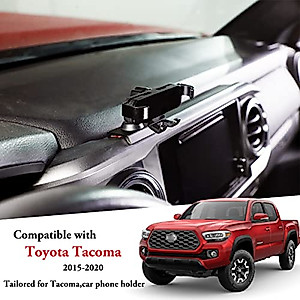 CHEAYAR Car Phone Holder ,Car Phone Mount Tacoma , for All Mobile Phones,Phone Mount Dash Clip, Compatible with Tacoma 2015 2016 2017 2018 2019 2020 2021 2022 2023