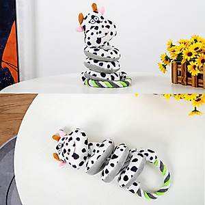 Zcooks Squeaky Dog Toys for Large Dogs, Interactive Tug of War Puppy Toys with Pull Rope, Stuffed Pet Dog Toys with Soft Fabric Suitable Rope Dog Toys for Small, Medium, and Big Dogs