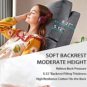 Electric Recliner Chairs, Small Power Recliner Chair on Clearance, Home Theater Recliners with USB Port, Thick Back Cushion, Ergonomic Narrow Recliner Chair for Small Spaces