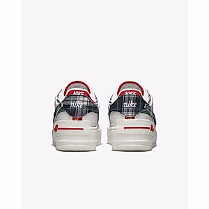 Women's Air Force 1 Shadow - Size 7 US - Sail/Multi-Color-Classic Green