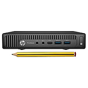HP 600 G2 Micro Computer Mini Tower Tiny PC (Intel Quad Core i3-6100T, 16GB Ram, 128GB SSD, WIFI, VGA, USB 3.0) Win 10 Pro (Renewed)