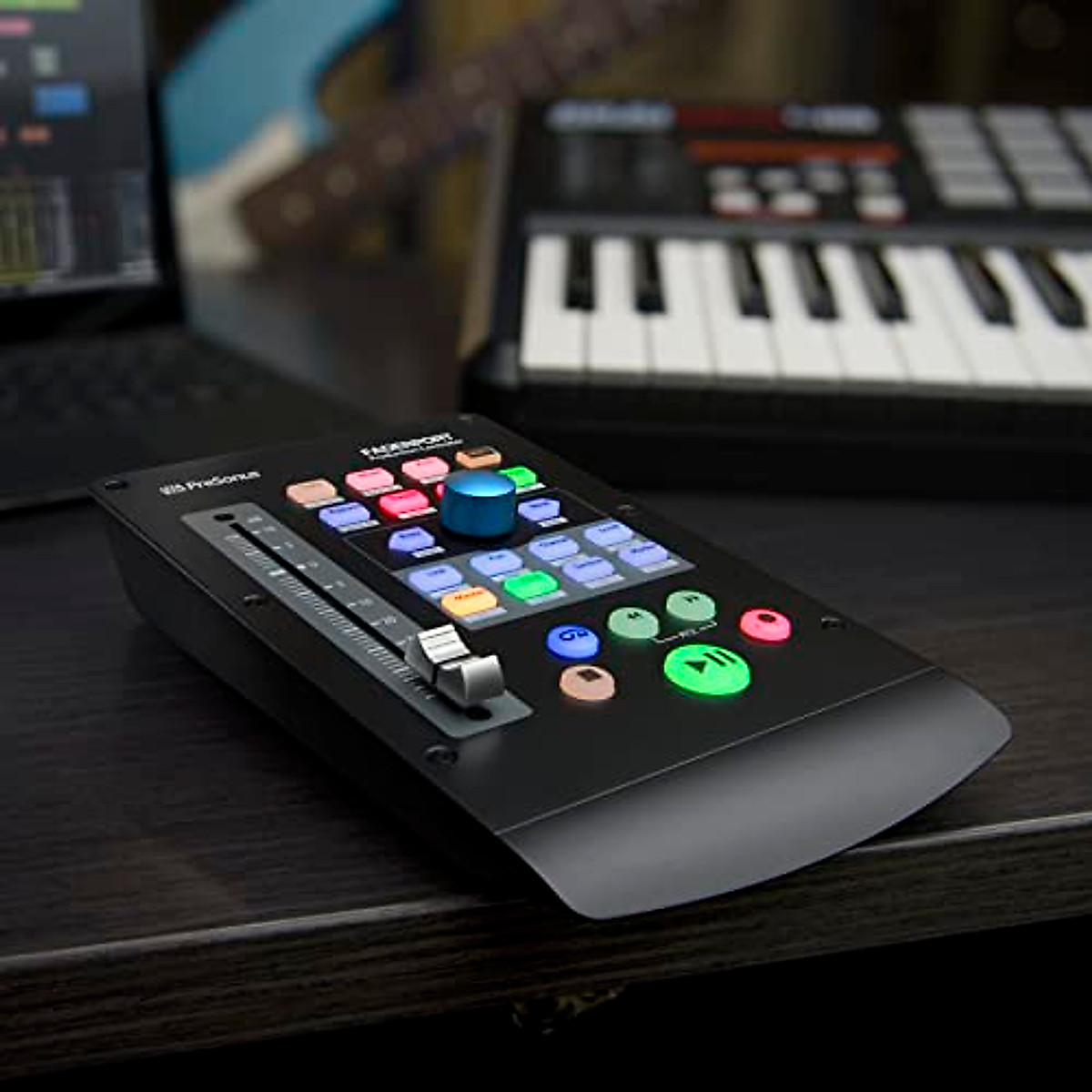 PreSonus Faderport USB Production Controller with Studio One Artist and Ableton Live Lite DAW Recording Software