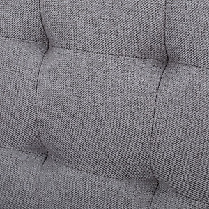 Christopher Knight Home Kenan Fabric Barstool Bench, Light Grey