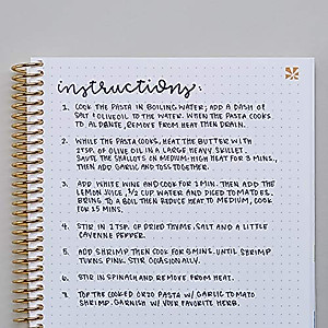 Erin Condren 7" x 9" Spiral Bound Dot Grid Journal Notebook - Starry Sky. 5mm Dot Grid. 160 Page Writing, Drawing & Art Notebook. 80Lb Thick Mohawk Paper. Stickers Included