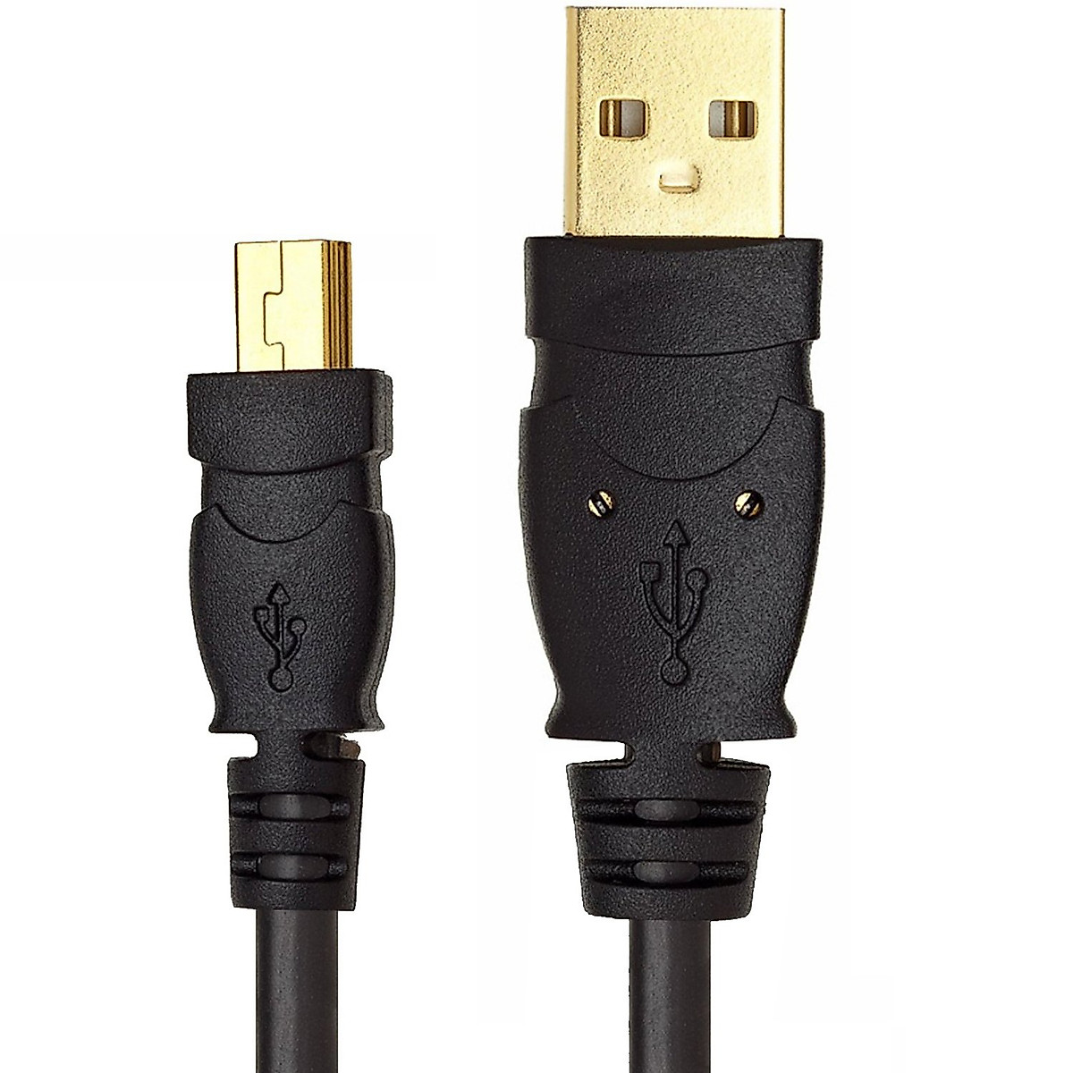 Mediabridge USB 2.0 - Mini-USB to USB Cable (8 Feet) - High-Speed A Male to Mini B with Gold-Plated Connectors
