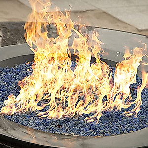 Dreffco Stainless Steel Fire Pit Burner Pan & Ring Pro Kit for Natural Gas, 36-Inch Pan, 30-Inch Ring, 200,000 BTU Max