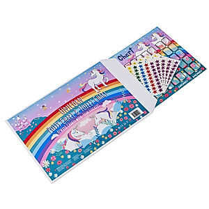 Amonev Unicorn Potty Training Reward Chart and Toilet Training Reward Chart for Boys and Girls Toddlers Twin Pack with 225 Star Stickers Included