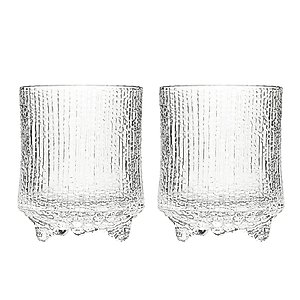 iittala UltimaThuleO.F. 20cl 2p Clear, Approx. φ2.8 x H3.5 inches (72 x 88 mm), Approx. 6.8 fl oz (200 ml)
