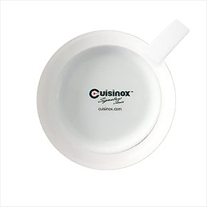 Cusinox White Porcelain Espresso Cup Sets for Espresso Coffee, 2 Oz