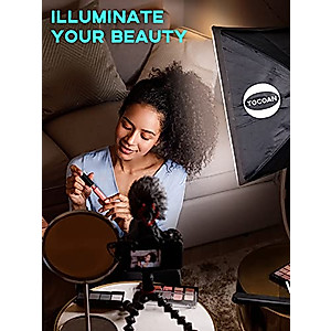 Tocoan Softbox Photography Lighting Kit, 2packs 27 x 20 inches Photo Studio Equipment & Continuous Lighting System with 85W 3000K-7500K LED Bulbs for Video Recording, Portrait Product Photo Shoot