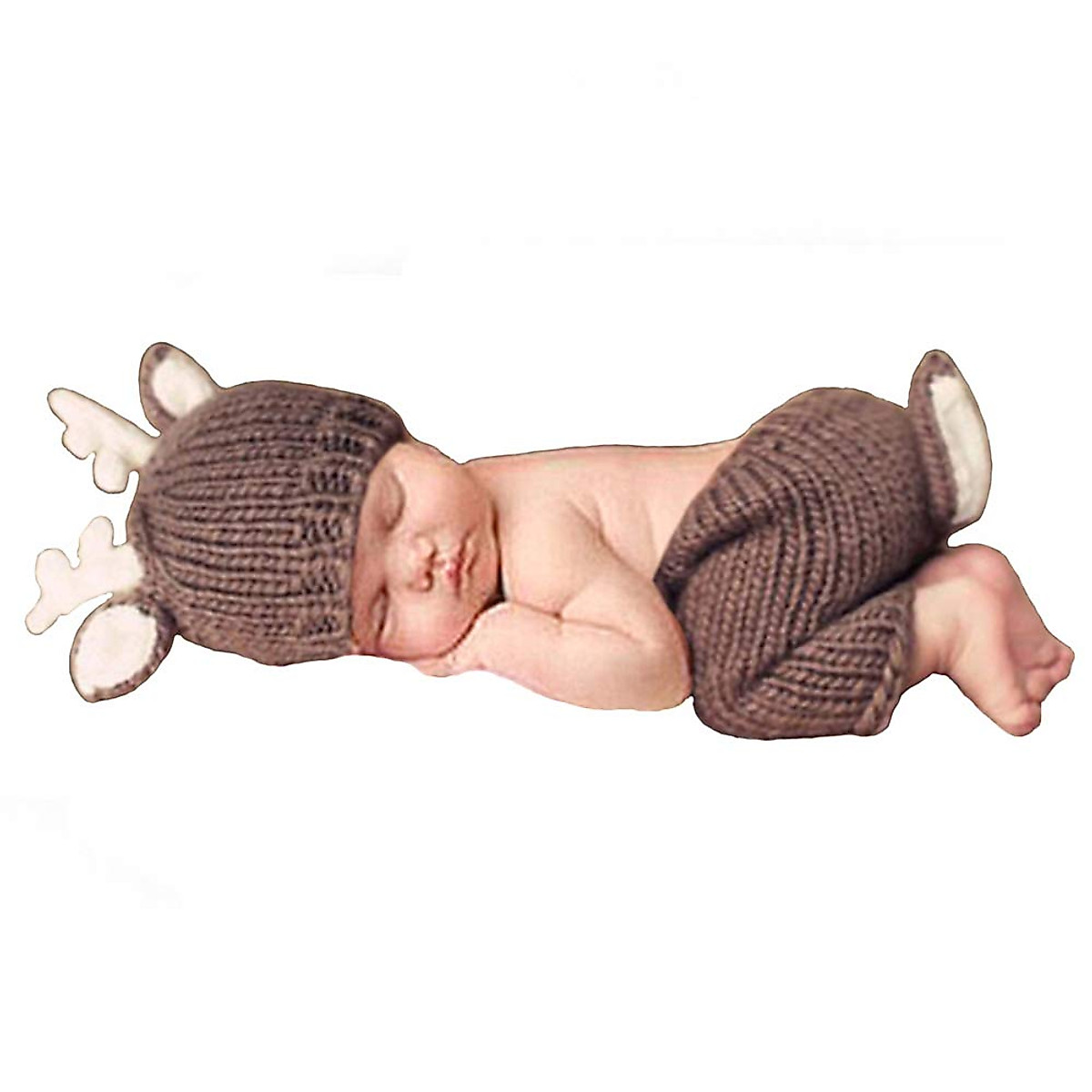 Besutana Newborn Baby Photography Props Outfits Christmas Deer Lovely Boy Hat Pant Girl