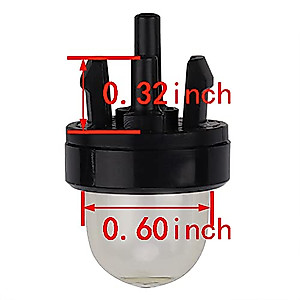 Milttor Fuel Line with Primer Bulb for Zama Poulan Homelite Craftman Chainsaw Trimmer Chiansaw Blower 2 Cycle Engine