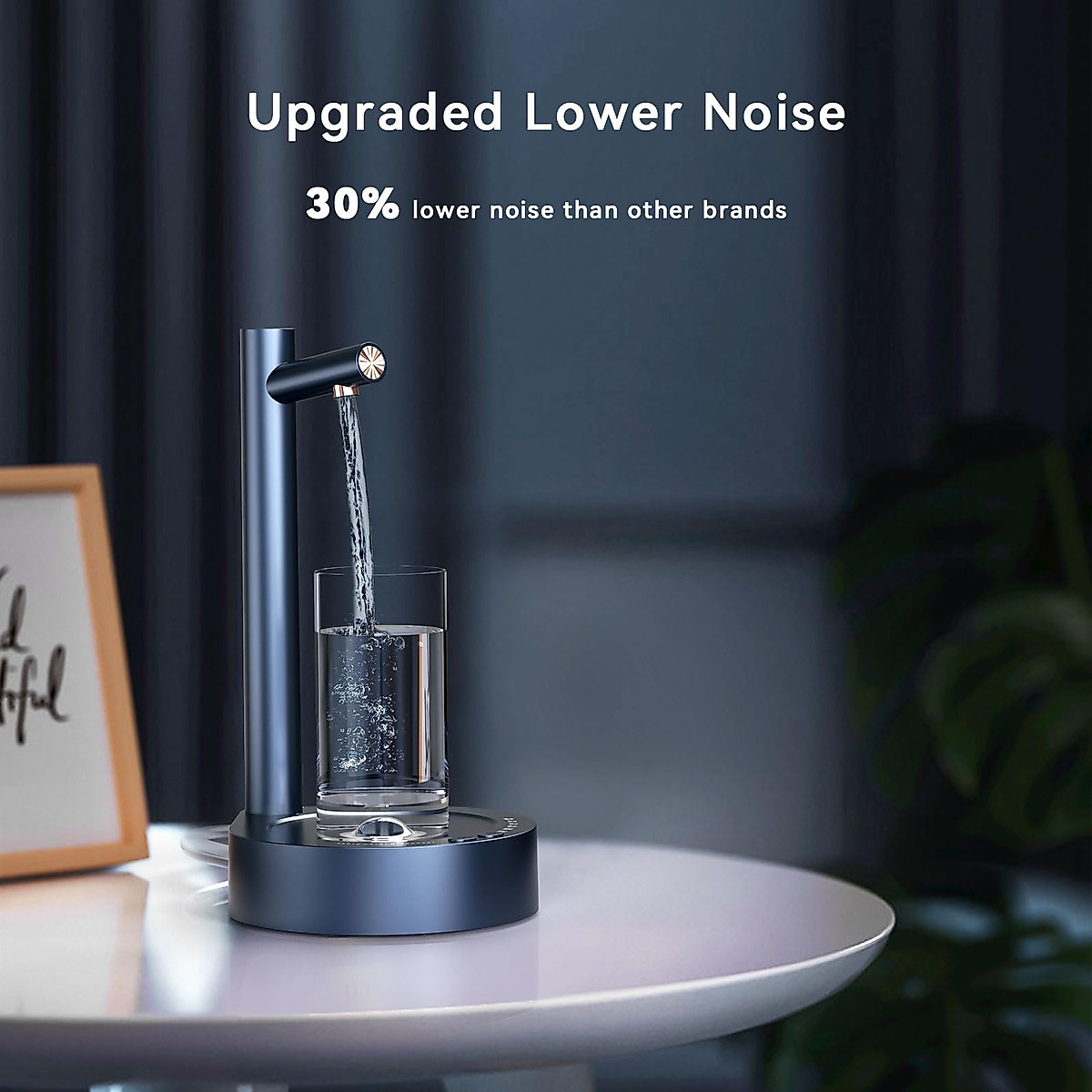 【Upgraded】 Morsatie Water Dispenser for 3 Gallon & Universal Bottles, Automatic Drinking Water Dispenser Green MSWD-Green-HB6