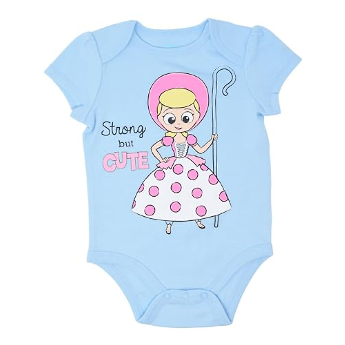 Disney Pixar Toy Story Jessie Bo Peep Newborn Baby Girls 5 Pack Short Sleeve Bodysuits Toy Story Newborn