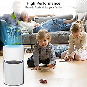 NXBHG Blue Pure 511 Filter Replacement Compatible with Blueair Blue Pure 511 Air Purifier, 2 Pack Blue Air 511 Filter Particle and Activated Carbon Filter