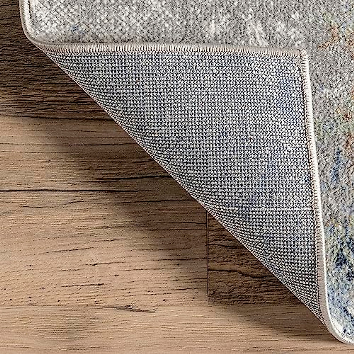 nuLOOM Luca Abstract Splatter Machine Washable Area Rug, 5' 3" x 7' 6", Beige