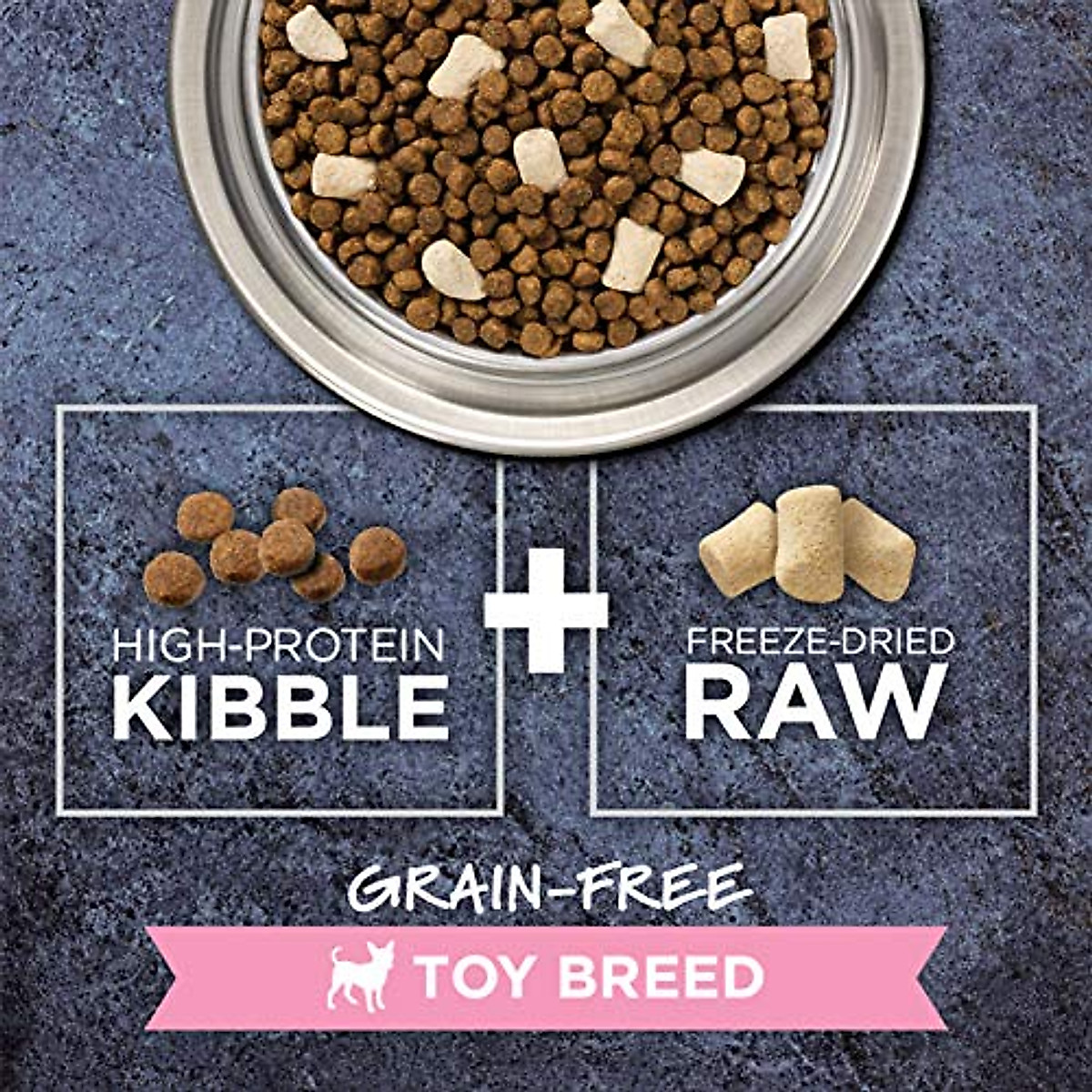 Instinct Raw Boost Toy Breed Grain Free Recipe with Real Chicken Natural Dry Dog Food, 4 lb. Bag