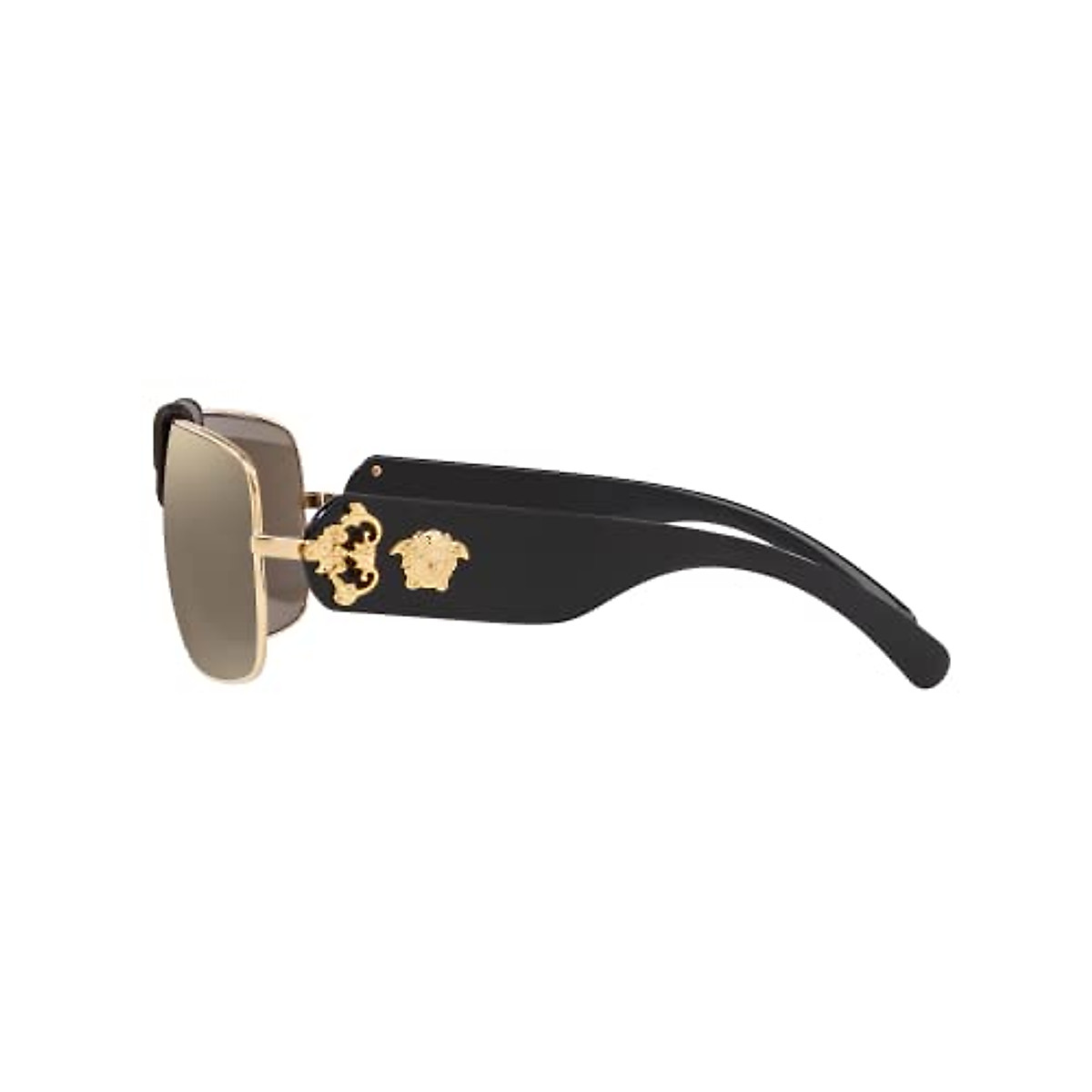 Versace VE 2207Q 1002/5 Gold Metal Square Sunglasses Gold Mirror Lens