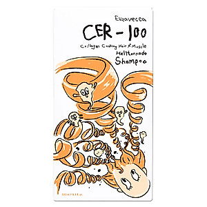 Elizavecca CER-100 Collagen Coating Hair A+ Muscle Hell-Tornado Shampoo 500ml/16.9 fl.oz. - Hair Shampoo Especially for Oily hair | Hair Shampoo for oily hair scalp | K-Beauty