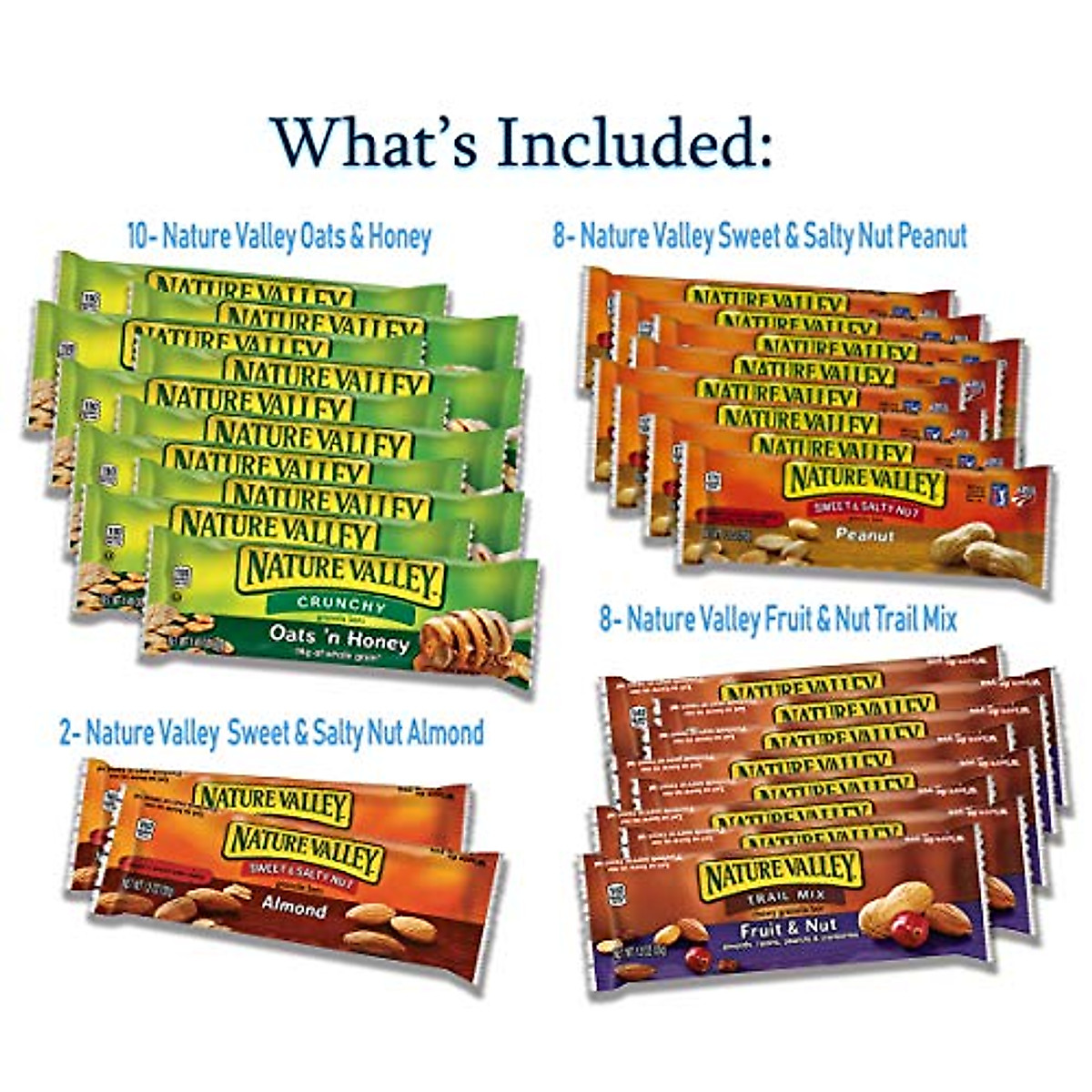 Veratify - Healthy Snacks To Go, Healthy Mixed Snack Box & Snacks Gift Variety Pack – Arrangement for office or Home – Granola Bars, Care Package (66 Count)