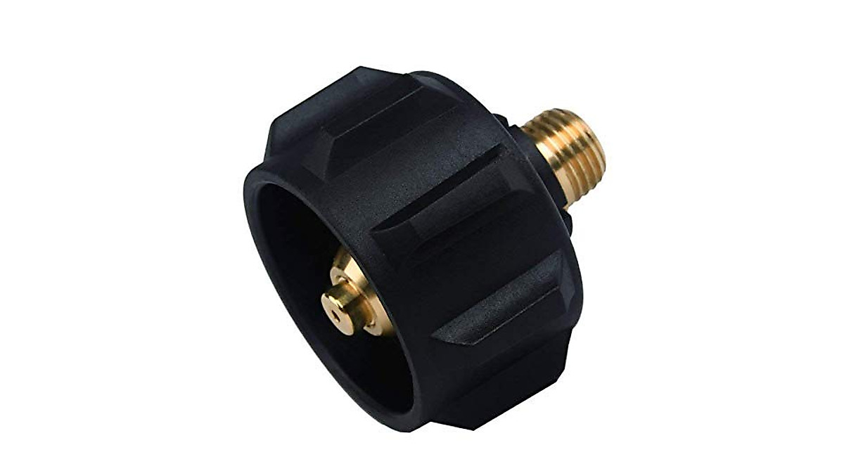 GasSaf QCC1 Propane Adapter - Safe, Durable Brass Fitting for Tanks