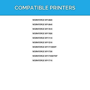 LD Products Replacements for Epson 252XL Black Ink Cartridge (3-Pack) High Yield for use in Workforce Printers WF-3620, WF-2640, WF-7110, WF-7610, WF-7620