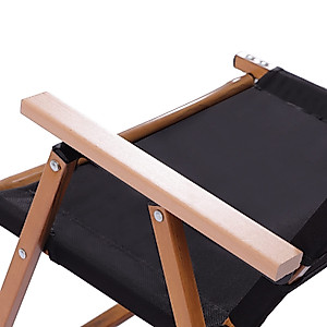 BANLICALI Camping Chairs, Folding Camping Chair, Portable Outdoor Folding Chair for Camping, Traveling, Barbecuing, Picnics Black Load 120kg/264.55lbs