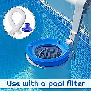 4 Pieces Above Ground Pool Skimmer Hose and Adapter B Replacement Part Surface Skimmer Replacement Hose Small Strainer Replacement Hose B Adapter Pool Drain Adapter for Surface Swimming Pool Skimmer