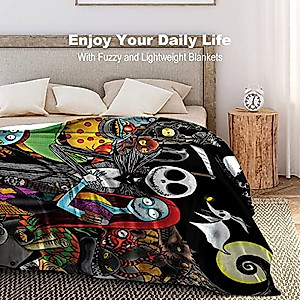 Throw Blanket Flannel Fleece Bedding Blankets All Season Ultra Soft for Bed Couch Chair Fit Kids and Adults 50"X40"