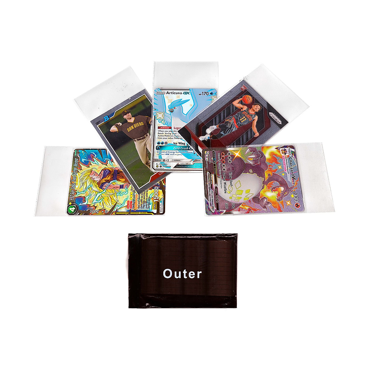 TopDeck TopLoader Binder Holds 200+ Toploaders Hard Cases | 9 Pocket Trading Cards Album | Long Term Storage Binder | Side Load Sleeves | Pokemon/MTG/Yugioh/TCG Folder|Trading & Sports Holder (Green)