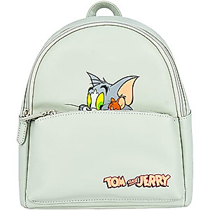 Danielle Nicole DANI Tom and Jerry Mini Backpack, Small Bookbag, Pale Green, 9 Inch