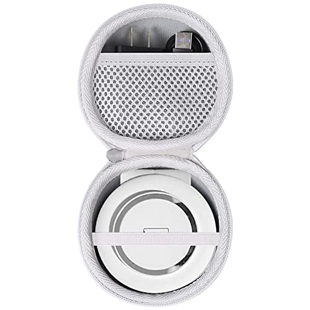 Khanka Hard Travel Case Replacement for UCOMX Nano Magnetic 2 in 1 Wireless Charger, Wireless Folding Charging Station, Case Only (White)