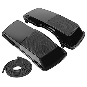 XFMT Motorcycle 6x9 Speaker Lids Hard Saddlebags Lids W/Speaker Grills For Harley Touring Road King Street Glide Road Glide Electra Glide 1993-2013