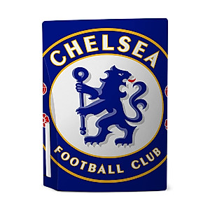 Head Case Designs Officially Licensed Chelsea Football Club Oversize Art Vinyl Faceplate Sticker Gaming Skin Decal Compatible With Sony PlayStation 5 PS5 Disc Edition Console & DualSense Controller