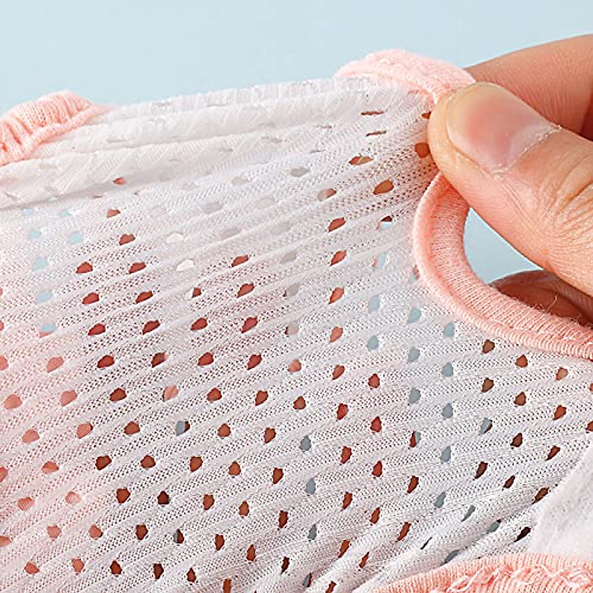 Axnhbubu 2Pairs Baby Knee pads for Crawling for Toddlers.Anti-Slip Adjustable Knee Pads Leg Warmers,Soft Protector with elastic sponge for Toddlers, Infants, Boys, Girls, Kids (Baby girls(pink))