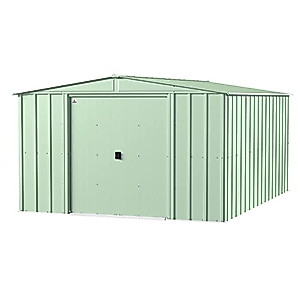 Arrow Classic Steel Storage Shed, 10x14, Sage Green