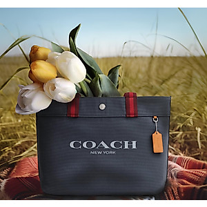 COACH Canvas Tote, Denim Multi