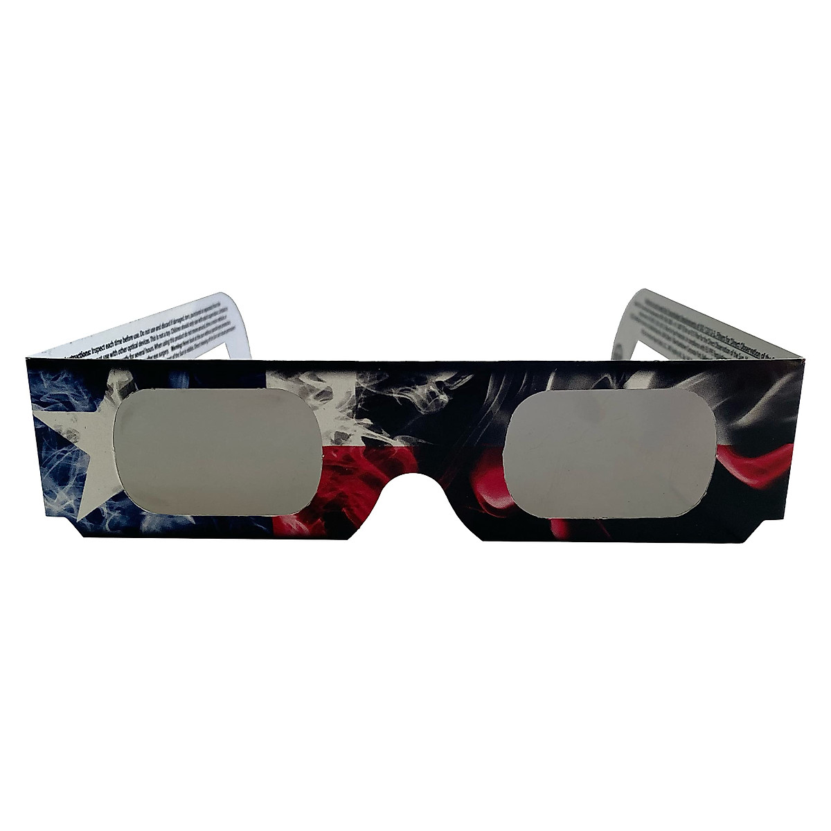 Solar Eclipse Viewing Glasses, Made in the USA, ISO-CE Certified 2 Pack THE TEXAS 2'CLIPSE