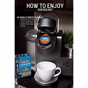 Java House Cold Brew Coffee Concentrate Liquid Pods 1.35 Fluid Ounces Kauai Coconut Caramel Crunch, 8.1 Fl Oz