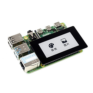waveshare 2.13inch Touch e-Paper HAT 250×122 Pixels Black White e-Ink Display Module eink Screen for Raspberry Pi 4B/3B+/3B/2B/Zero/Zero W/Zero WH, SPI Interface,Partial Refresh