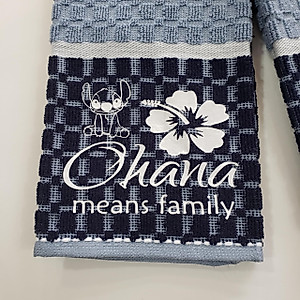 Lilo and Stitc* Kitchen Towels/Ohana Lilo and Stitc* Bathroom Towels